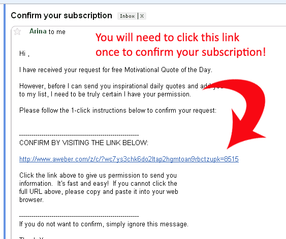 Please Confirm Your Subscription!